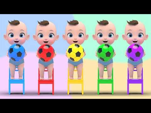 Zıplayan Renkli Toplar! ⚽ Eğitici Çocuk Şarkıları ve Renkler  Minik Çocuklar