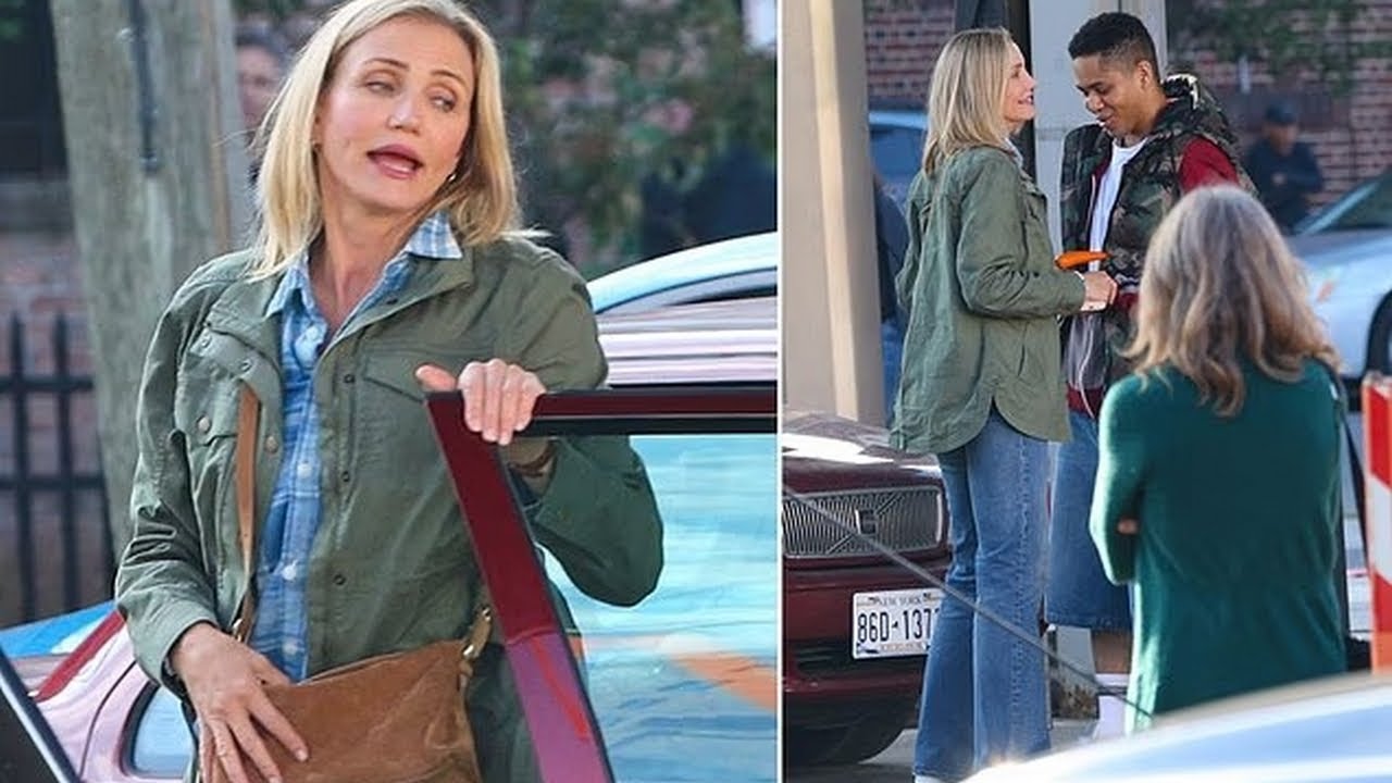 Cameron Diaz Films Dramatic Scene for Netflix Comedy Bad Day - YouTube