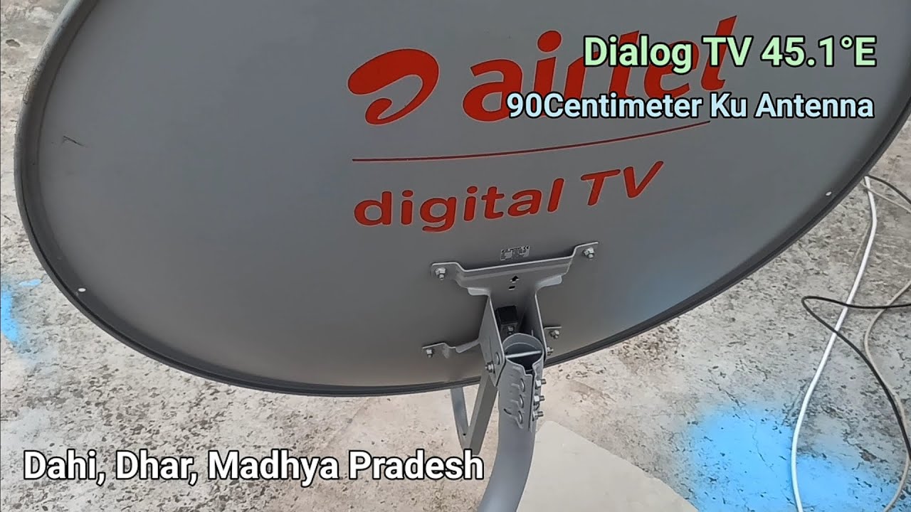 Dialog 45East Dish settings 90cm Antenna - YouTube