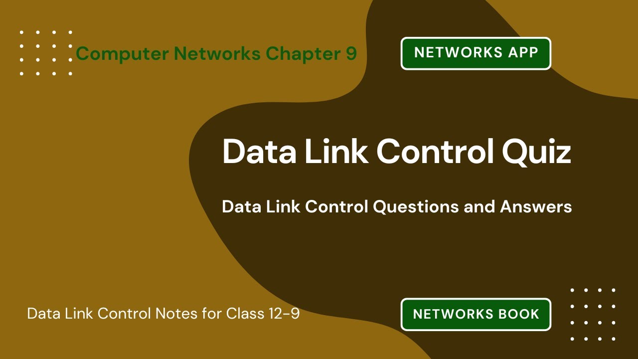 Data Link Control Quiz Questions Answers PDF | Data Link Control Ch 9 ...