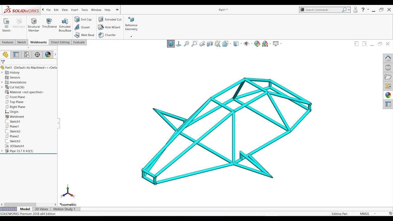 How To Design Gokart Frame In Solidworks Solidworks Weldments 3D how-to-design-gokart-frame-in-solidworks-solidworks-weldments-3d