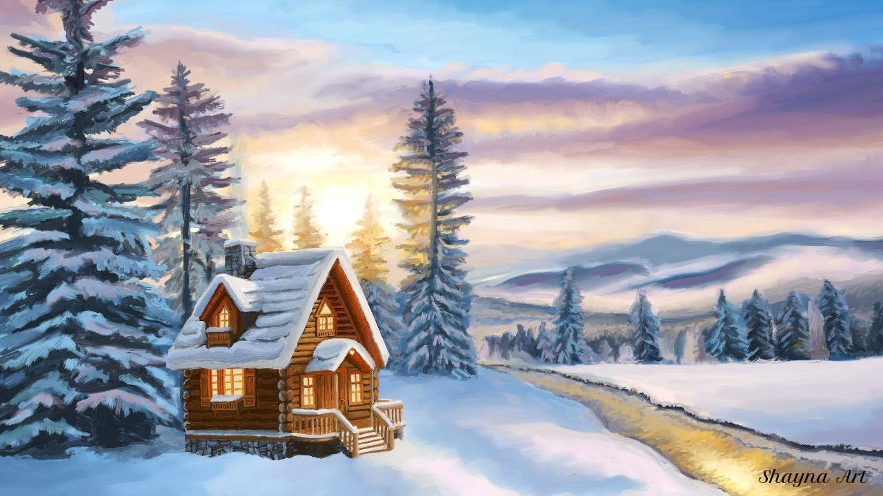 Winter’s Cozy Cottage: Capturing the Serenity of a Winter Landscape ...