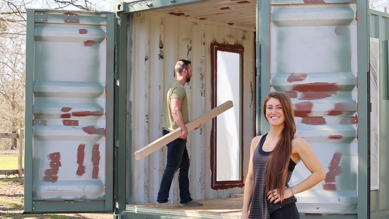 BUILDING OUT THE INTERIOR | Shipping Container To Cabin - YouTube