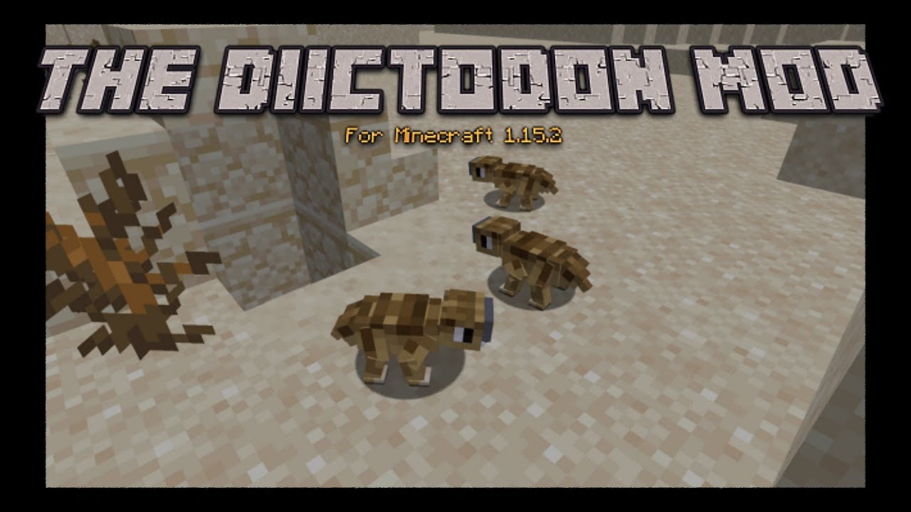 The Diictodon Mod for Minecraft 1.15 - YouTube