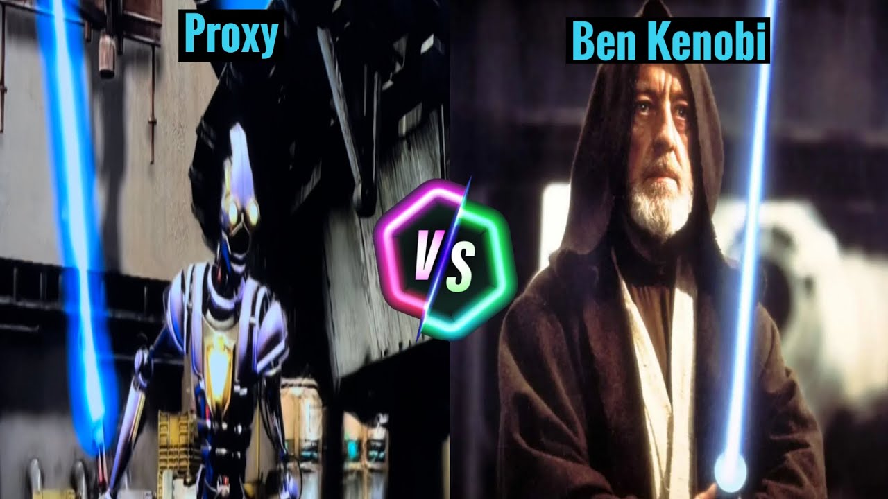 Star Wars: The Force Unleashed - Proxy Vs Ben Kenobi! - YouTube