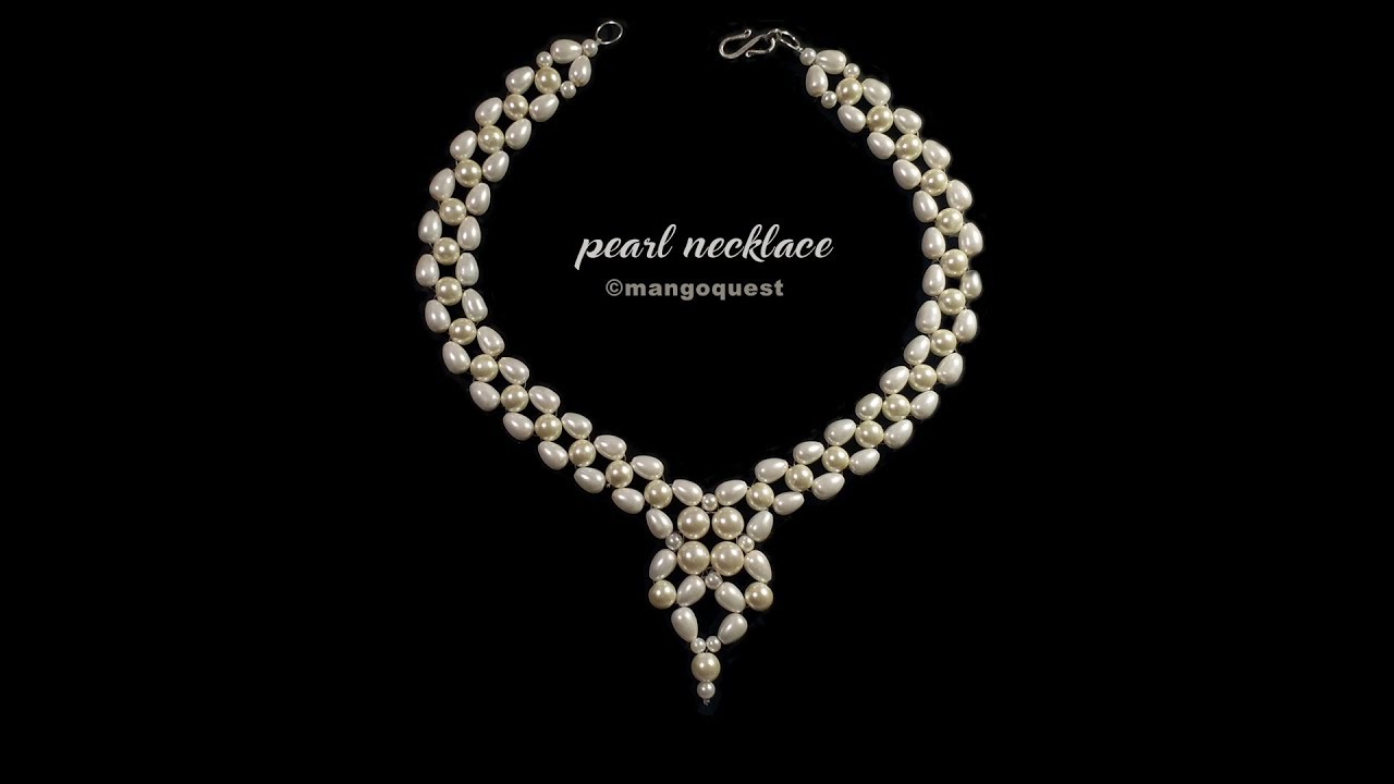 Pearl Necklace Tutorial Fashion Jewelry DIY YouTube pearl-necklace-tutorial-fashion-jewelry-diy-youtube