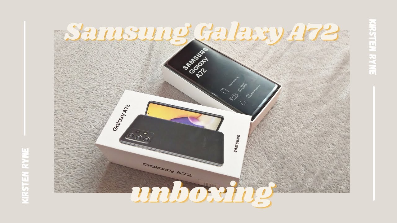 Samsung Galaxy A72 Unboxing | Awesome Black ♡ - YouTube