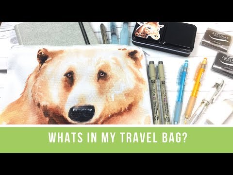 What's In My Travel Bag? | A Look at My Watercolor Travel Supplies & Sketchbook