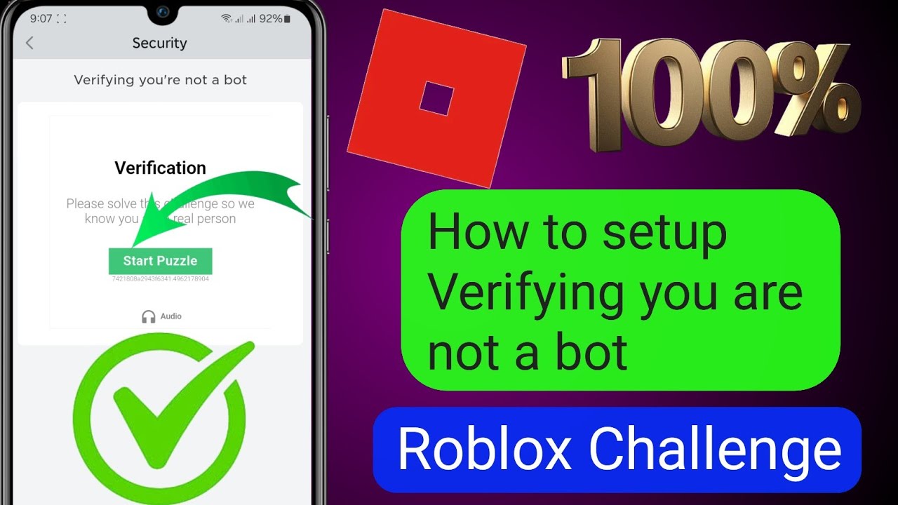 How To Setup Verifying You Are Not A Bot Roblox Challenge (2024) - YouTube
