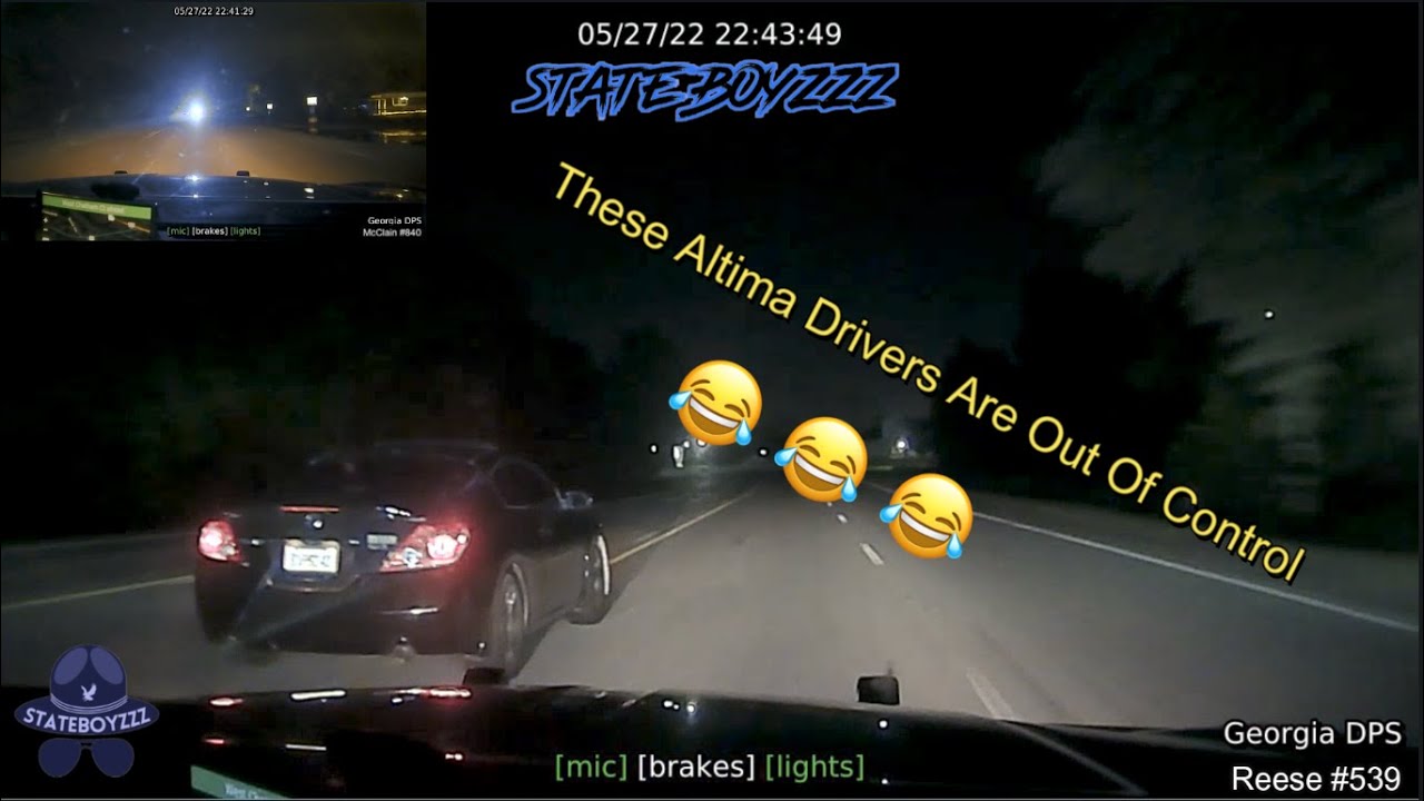 Georgia State Patrol Conducts A Beautiful PIT On Another Nissan Altima ...