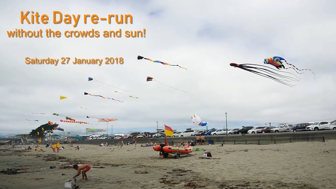 Kite Day re-run: more kites, no crowds - YouTube