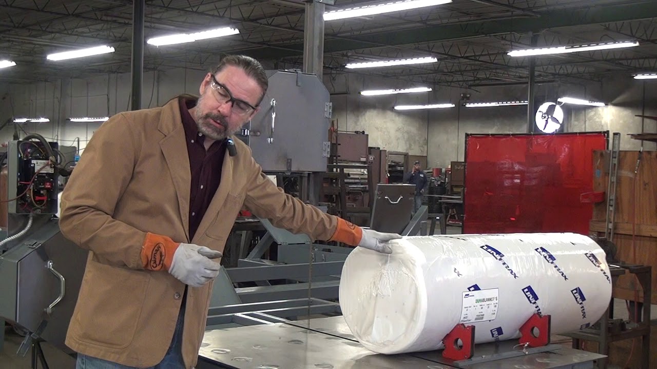 Ceramic Fiber Test Cut with Bandsaw - YouTube