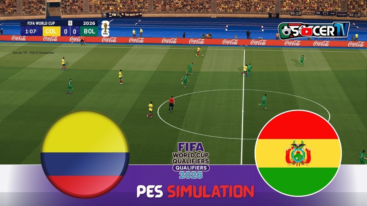 Colombia vs Bolivia | WCQ 2026 CONMEBOL Simulation | PES 2021 Full ...