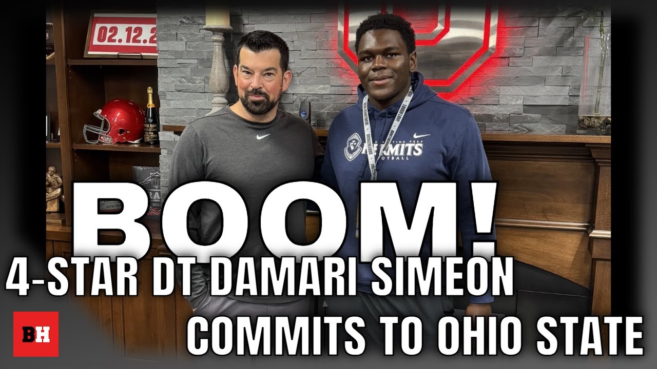 BREAKING: Buckeyes Land Commitment From 4 Star DL Damari Simeon - YouTube