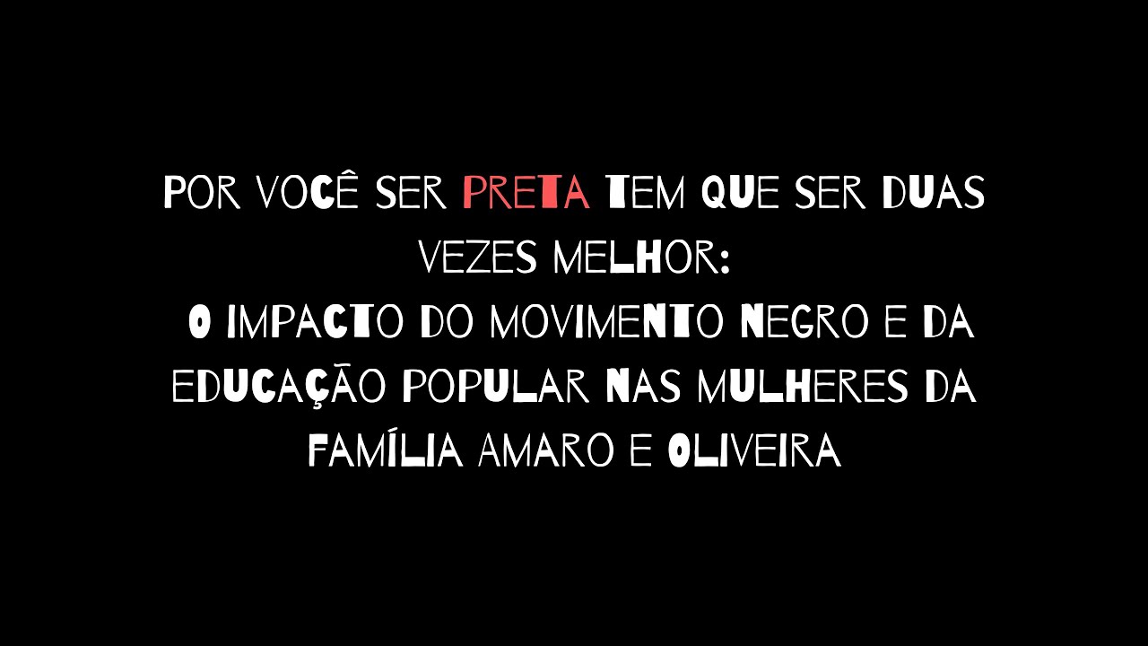 Por você ser preta tem que ser duas vezes melhor - YouTube