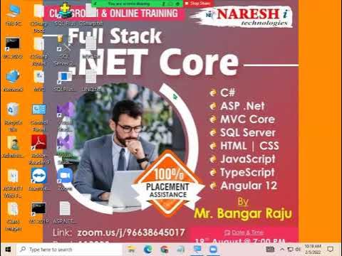 Day 2 Full Stack NET Core @ 10 00 AM IST by Mr Bangar Raju - YouTube