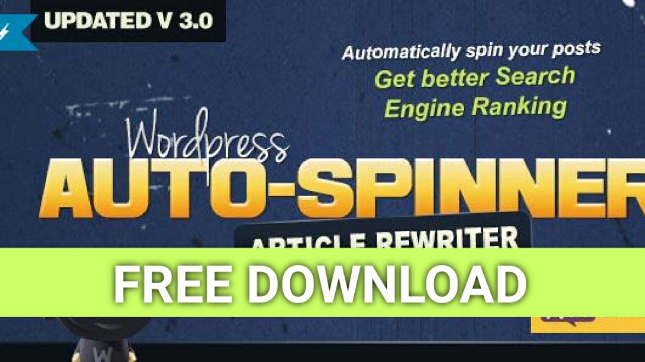 Wordpress Auto Spinner Plugin Free Download - Free Download Premium ...