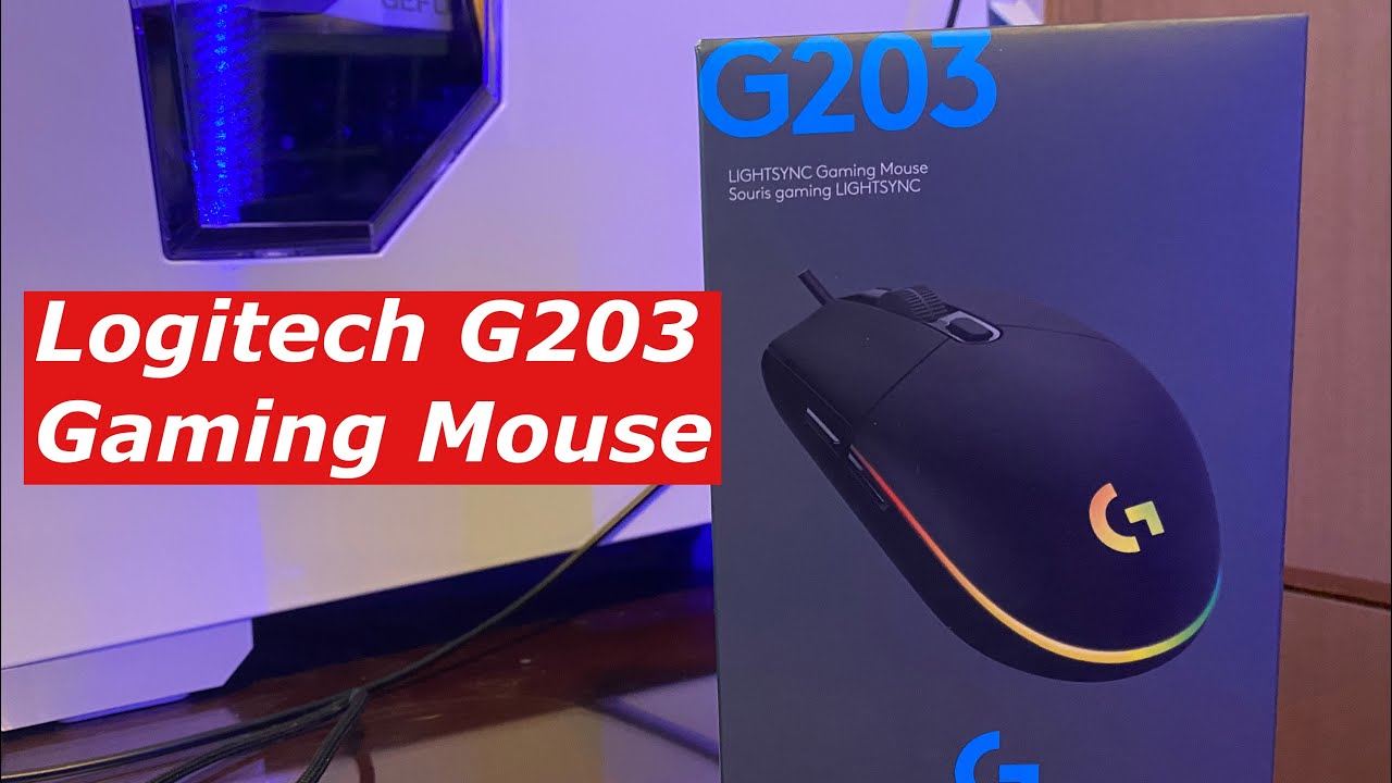 Logitech G203 gaming mouse Unboxing - YouTube