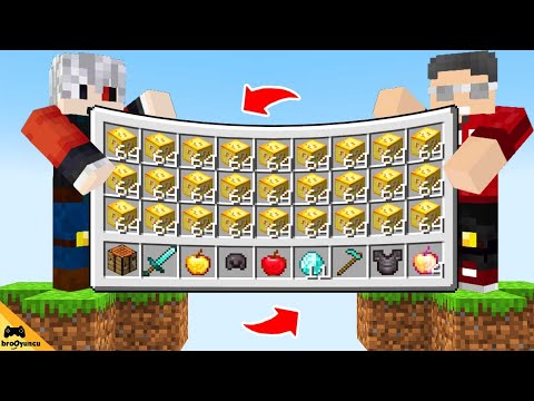 ORTAK ENVANTER ŞANS BLOKLARI KAPIŞMASI - Minecraft