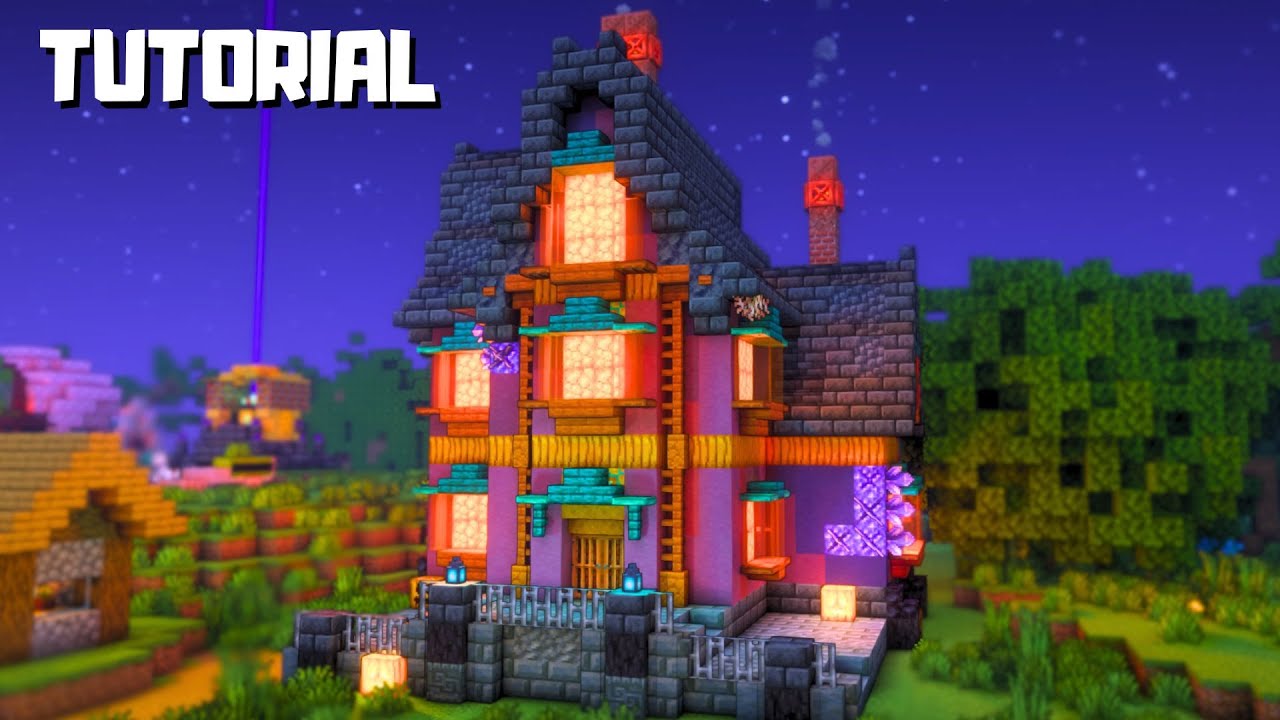 Minecraft: Halloween House Tutorial - YouTube