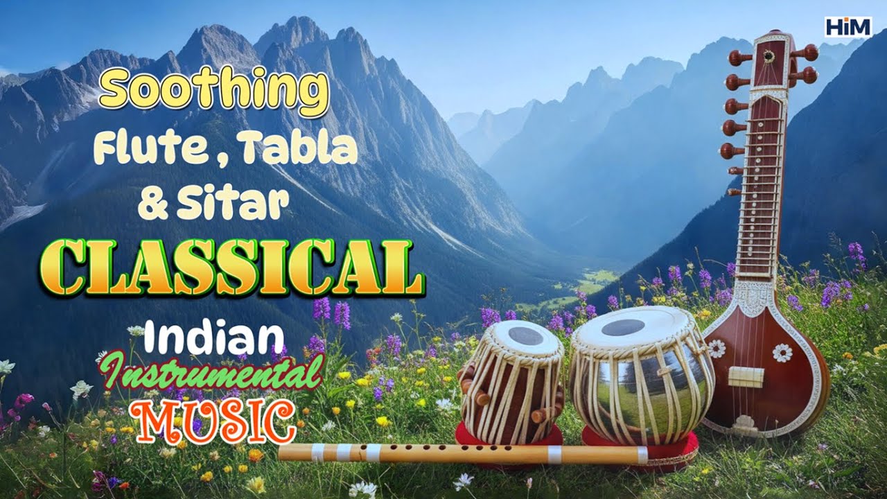 Classical Indian | Flute Tabla Sitar Compilation 8 | Relaxing Music ...