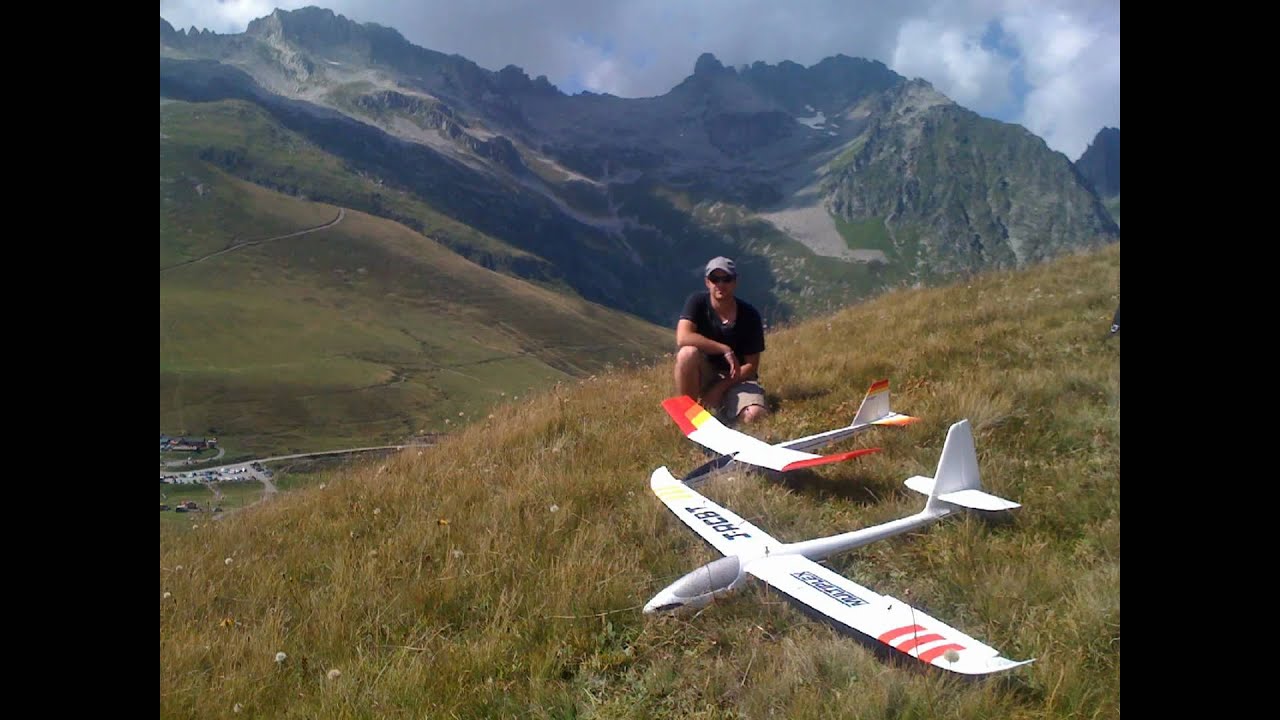 CULARIS MULTIPLEX RC BAD TEAM vol de pente au col de la madeleine - YouTube