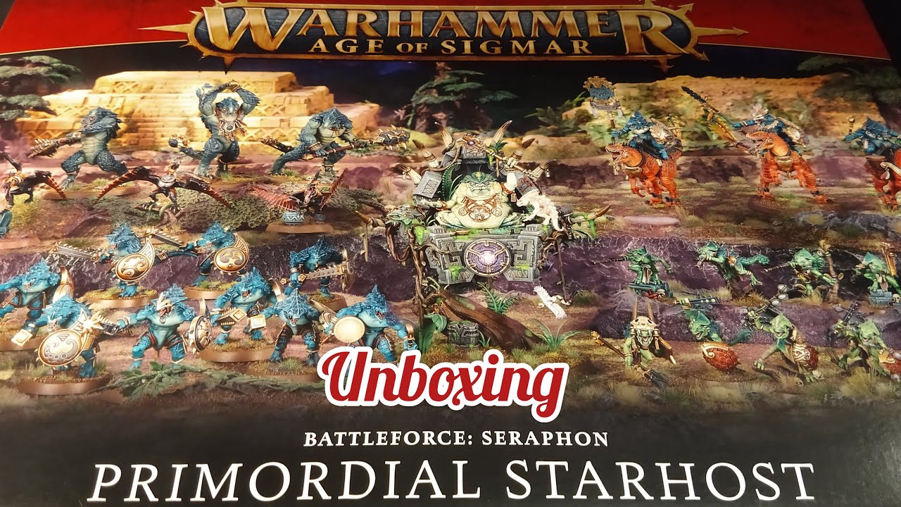 Primordial Starhost [ENG] Seraphon Battleforce 2023 unboxing - YouTube