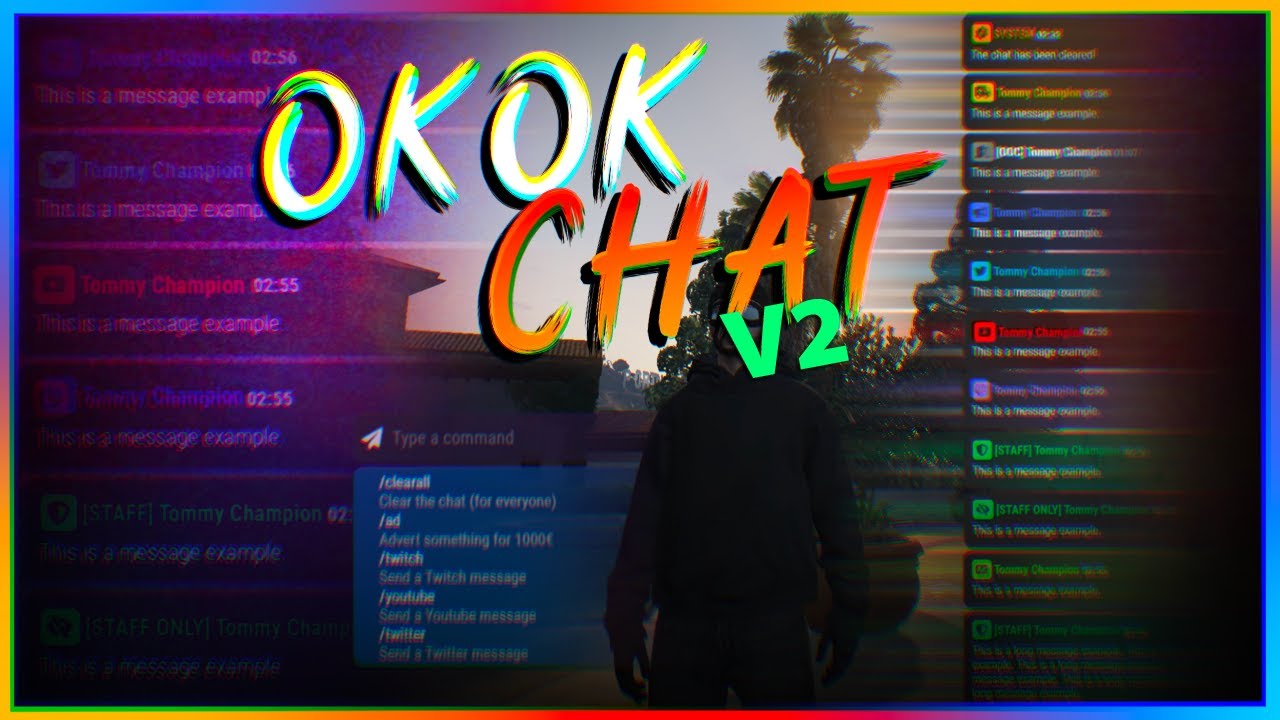 okokChatV2 - The #1 Best-Selling Chat System in FiveM - YouTube