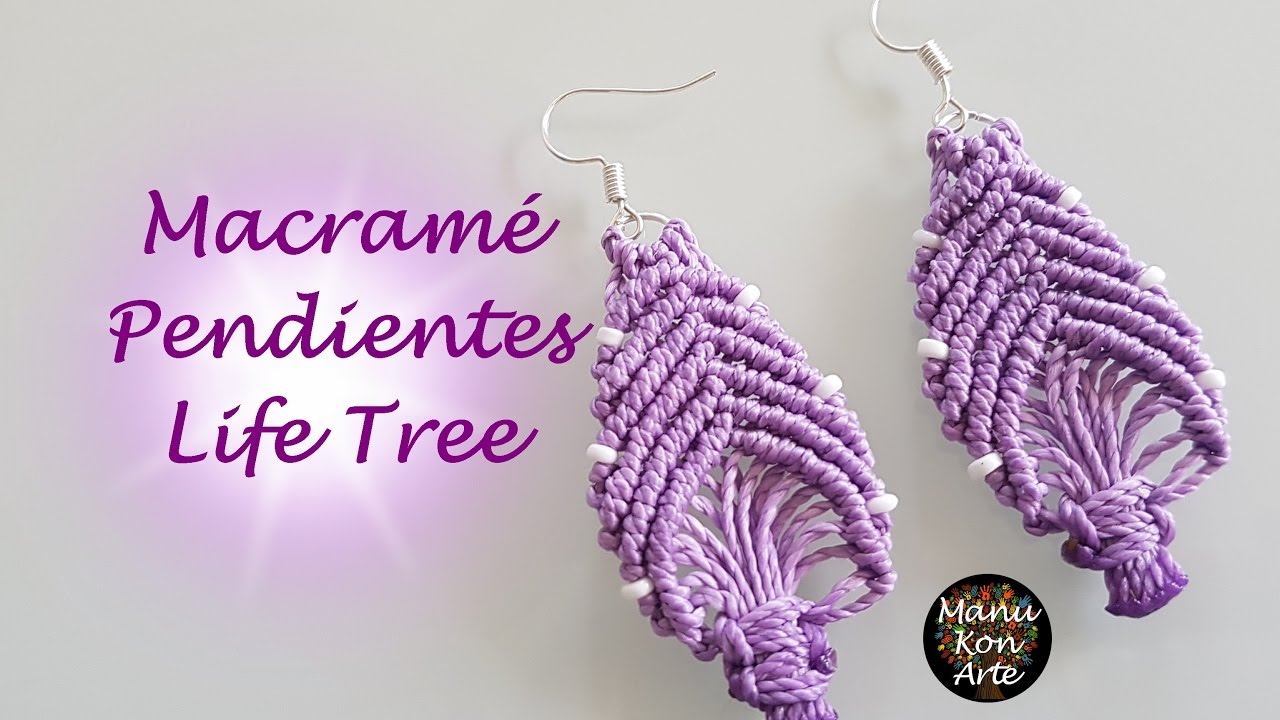 Cómo Hacer unos Pendientes o Aretes de Macrame Paso a Paso Fáciles y ...