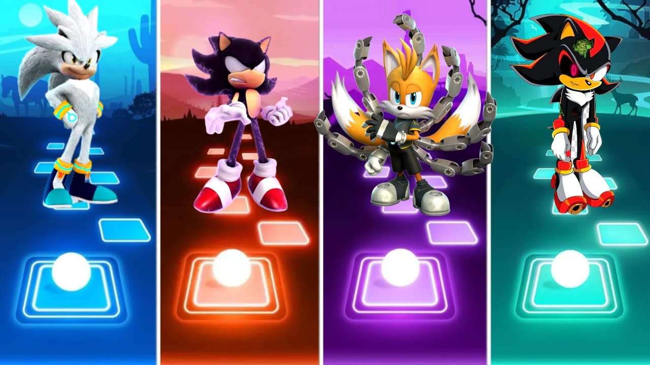 Silver Sonic Hedgehog Vs Dark Sonic Vs Nine Tails Vs Shadow Boom Tiles ...