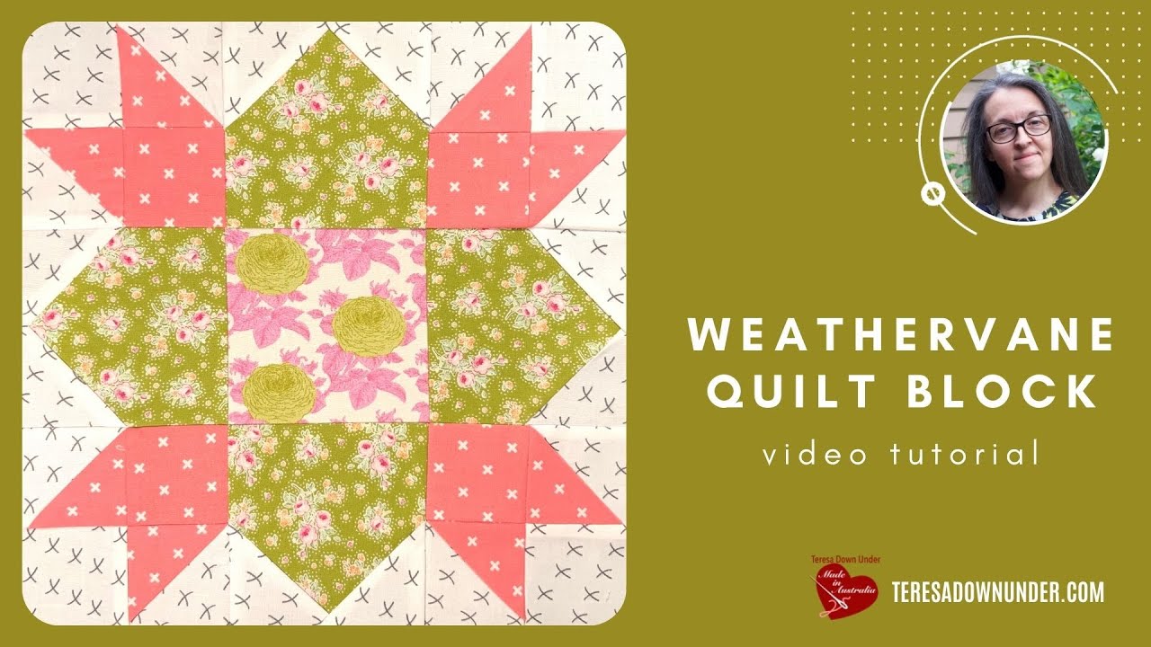 Weathervane quilt block - YouTube