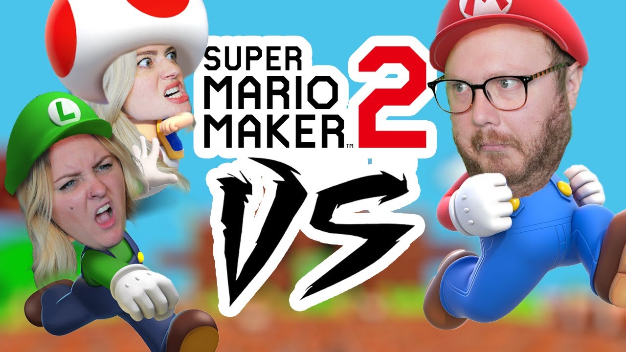 Cursing Our Way Through Super Mario Maker 2 - Four Way PvP Race - YouTube