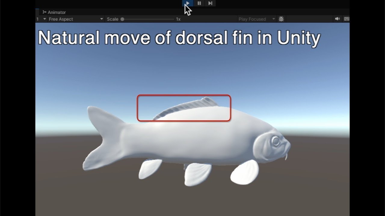 Devlog #1 - Natural move of dorsal fin in Unity - YouTube