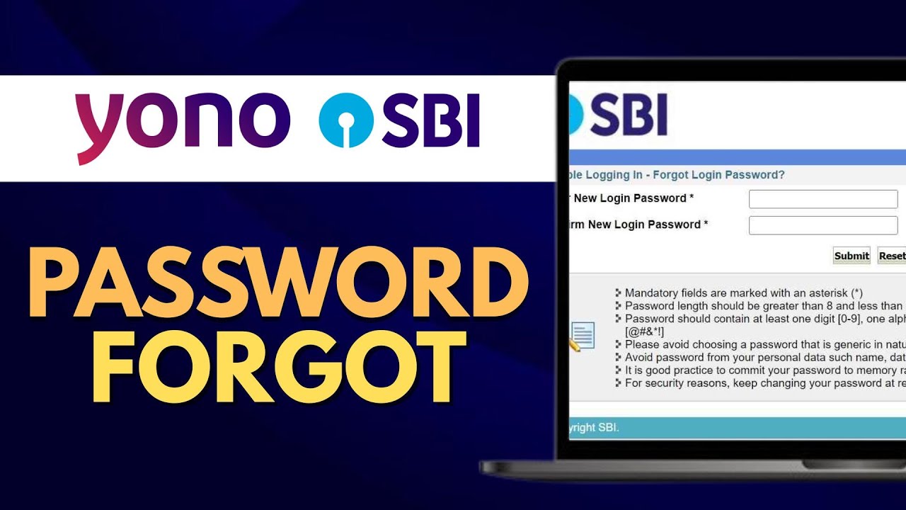 SBI Bank Profile Password Forgot - How to Change Profile Password in ...
