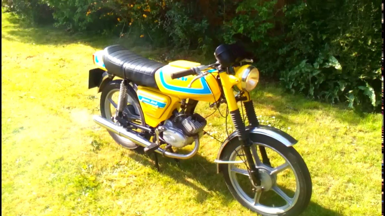 1976 KTM comet GP50RS cold start - YouTube