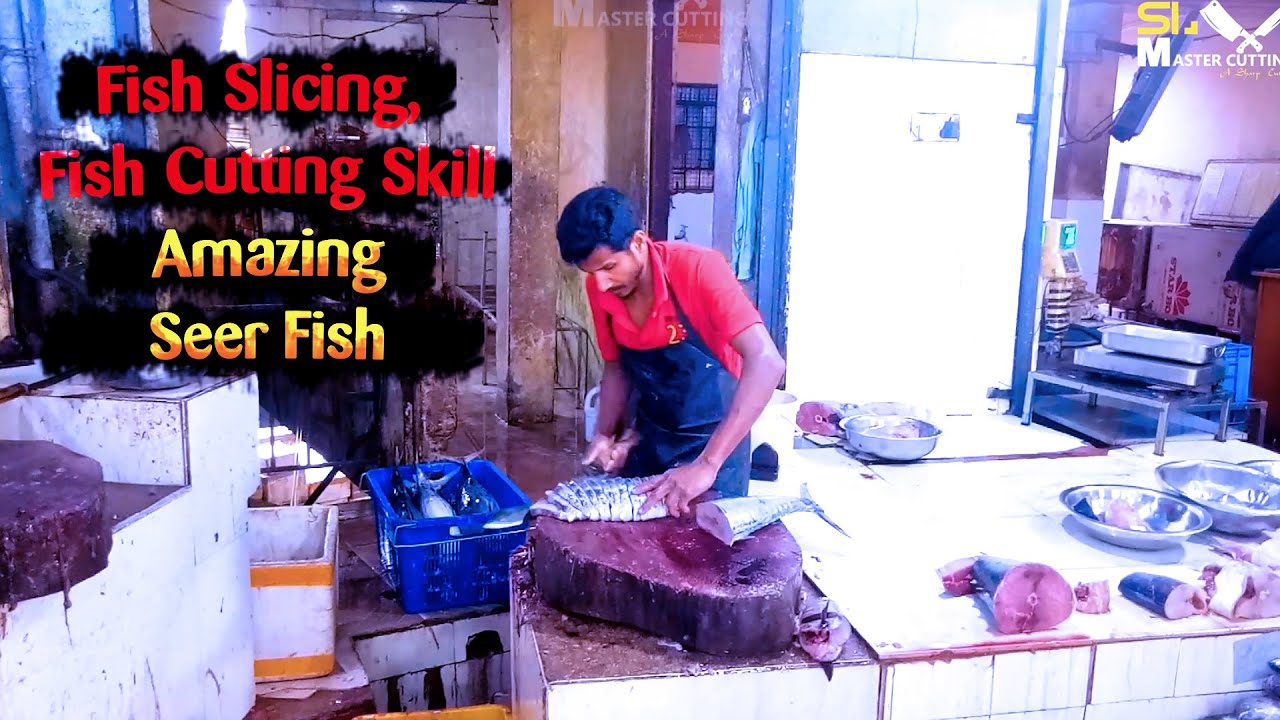 Amazing!!! Seer Fish | Slicing Fish | Fastest Fish Cutting Skills ...