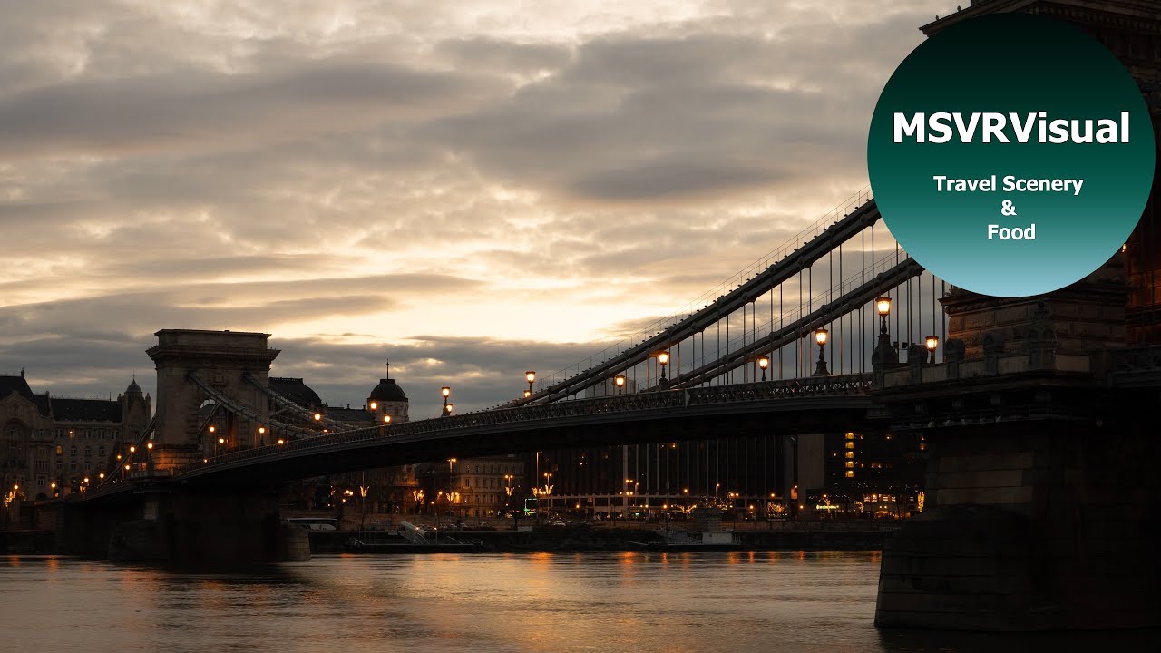 8K Budapest Széchenyi Chain Bridge Panning Night Time-Lapse With ...