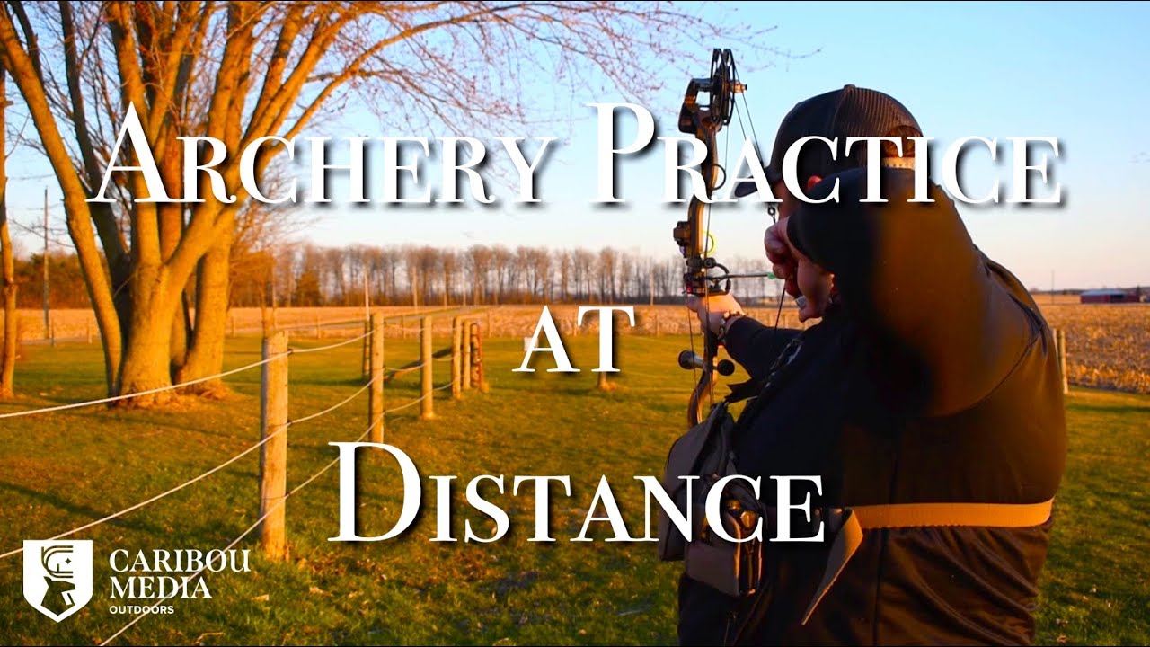 Archery Practice at Distance - 60 Yard Shots with Lighted Nocks - YouTube