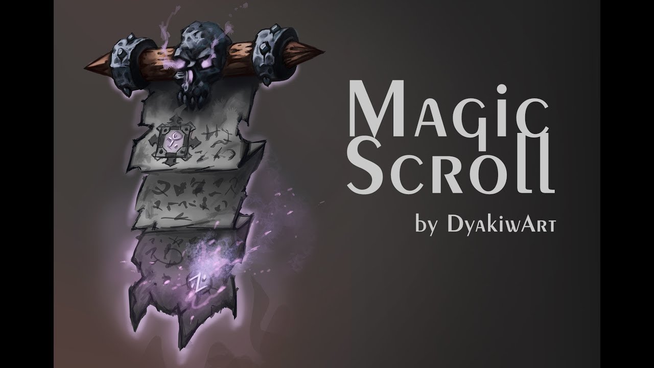 Concept Art Magic Scroll - YouTube