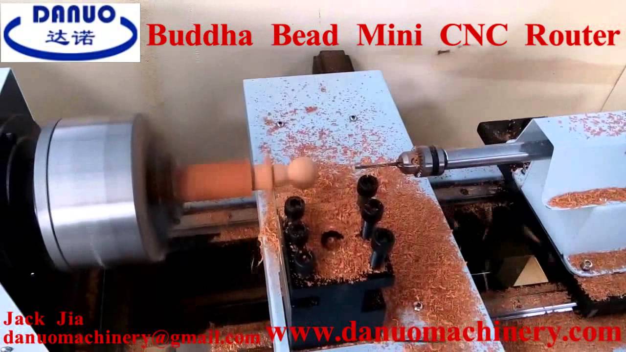 Buddha beads making Mini CNC router - YouTube