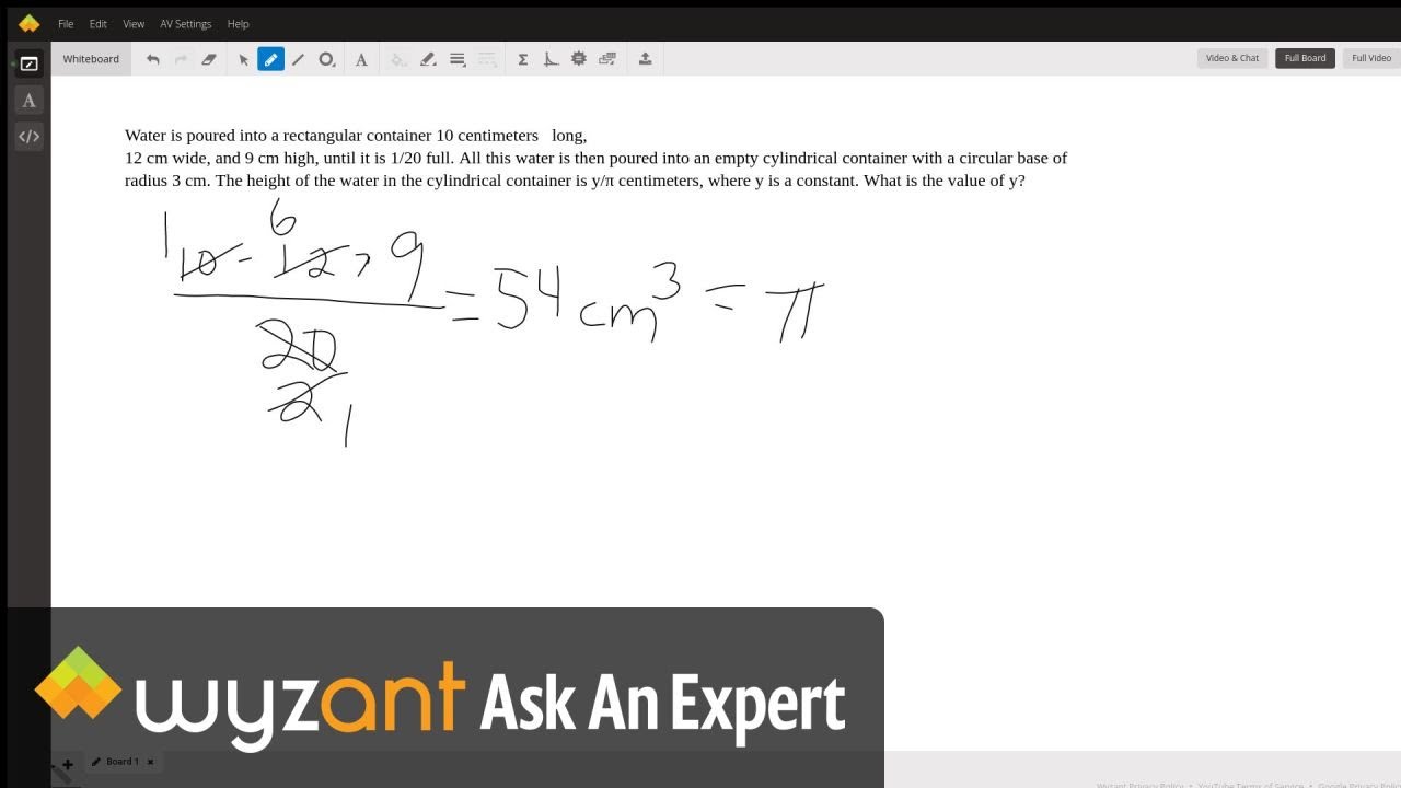 SAT Math Volume Question - Hard - YouTube