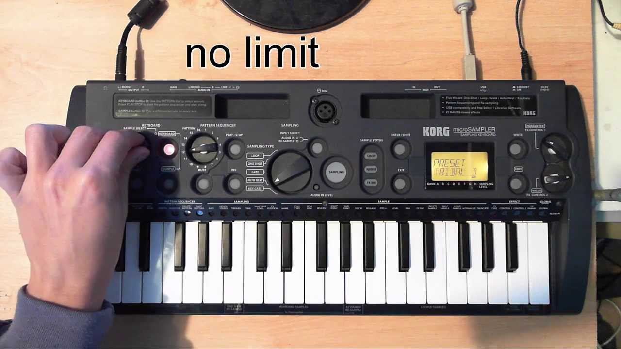 olivier genet korg microsampler demo 1(2unlimited on keyboard - YouTube