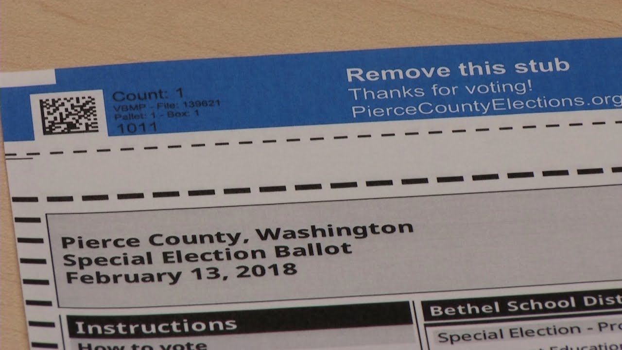 Removable tab on ballot will be new for Pierce County voters - YouTube