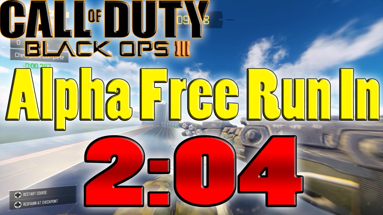 Black Ops 3 | Alpha Free Run In 2:04 (Faster Run In Description) - YouTube