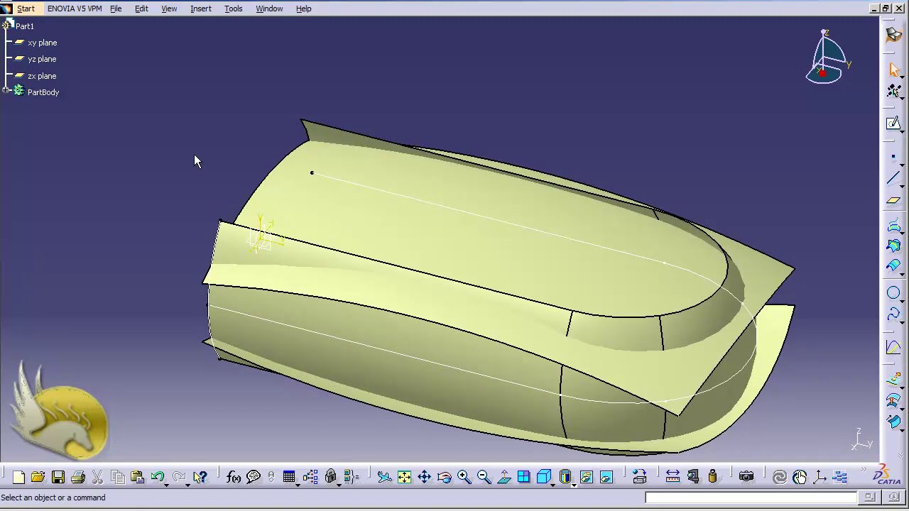 Lec - 41 (Sweep ) Catia V5 Learning -Beginners Complete Course - YouTube