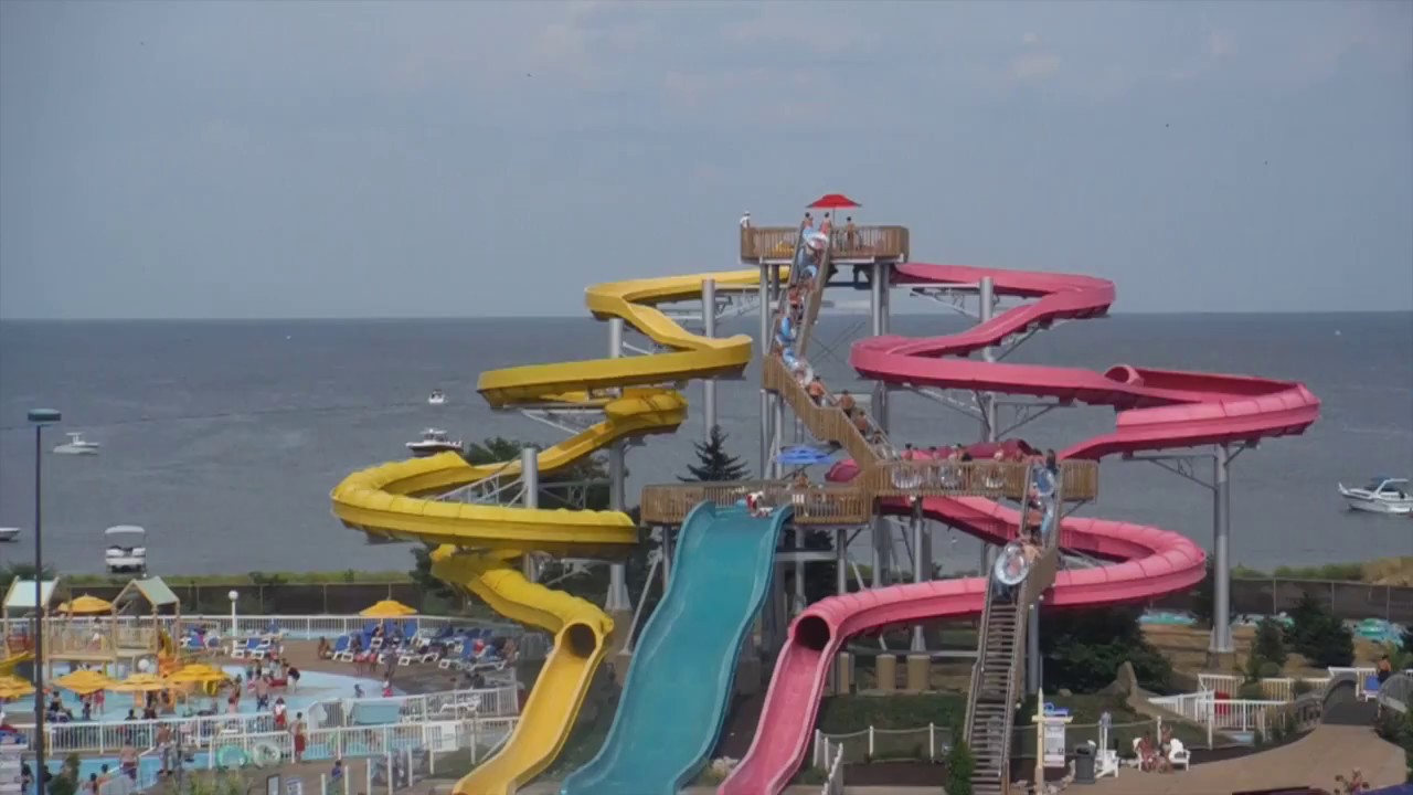 Pink Crosscurrent @ Cedar Point Shores| Pink Tube Slide - YouTube