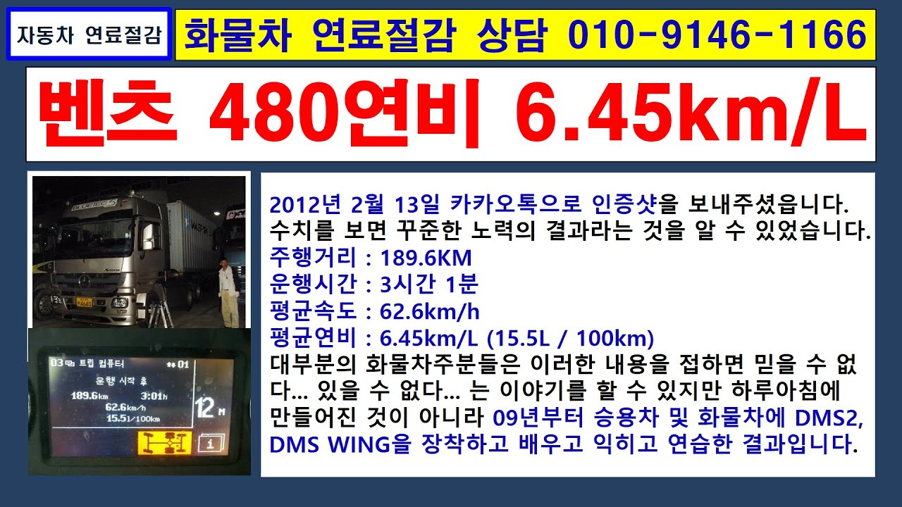 디시백 연료절감 시스템 벤츠 트레일러 연비 645kml 벤츠트레일러 사용하고 계신다면 쉽게 믿기 어려울 것이지만 3년간