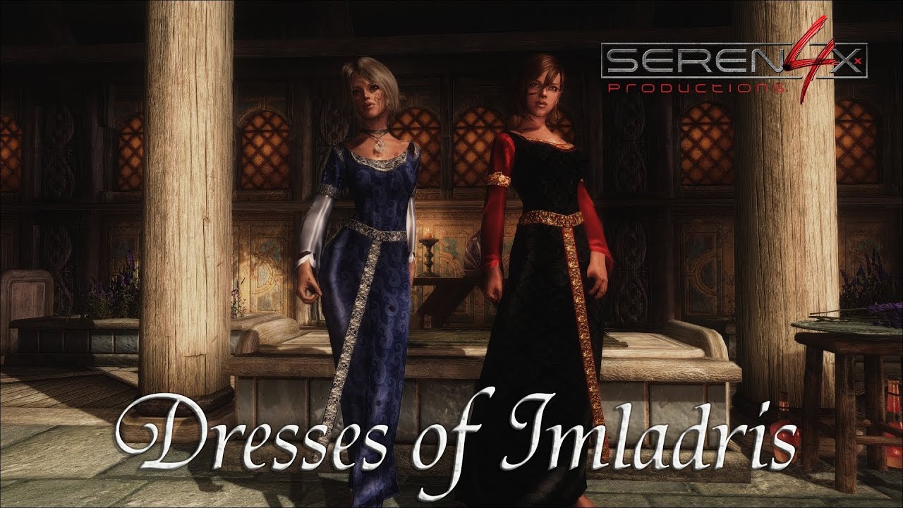 TES V: Skyrim Mod Reviews with Seren4XX - Dresses of Imladris - YouTube