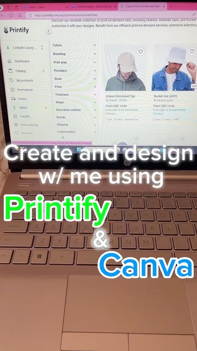 Create & Design Using Printify and Canva - YouTube