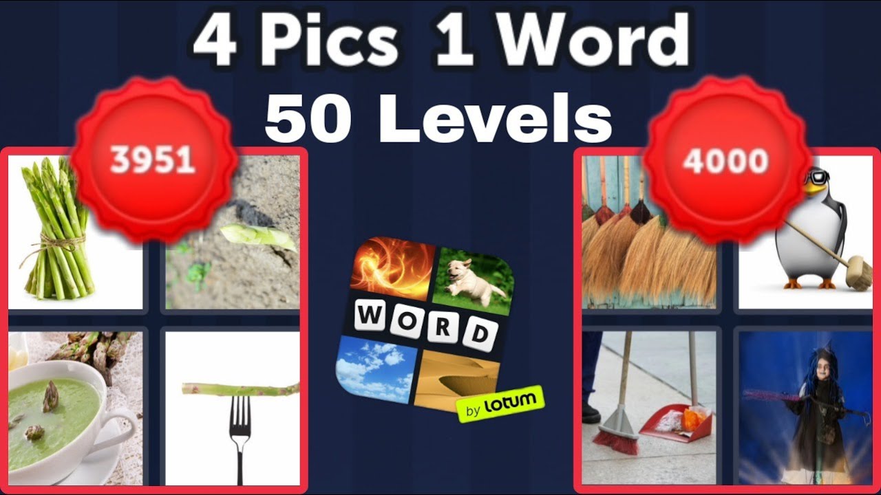 4 Pics 1 Word Levels 3951-4000 Answers - YouTube